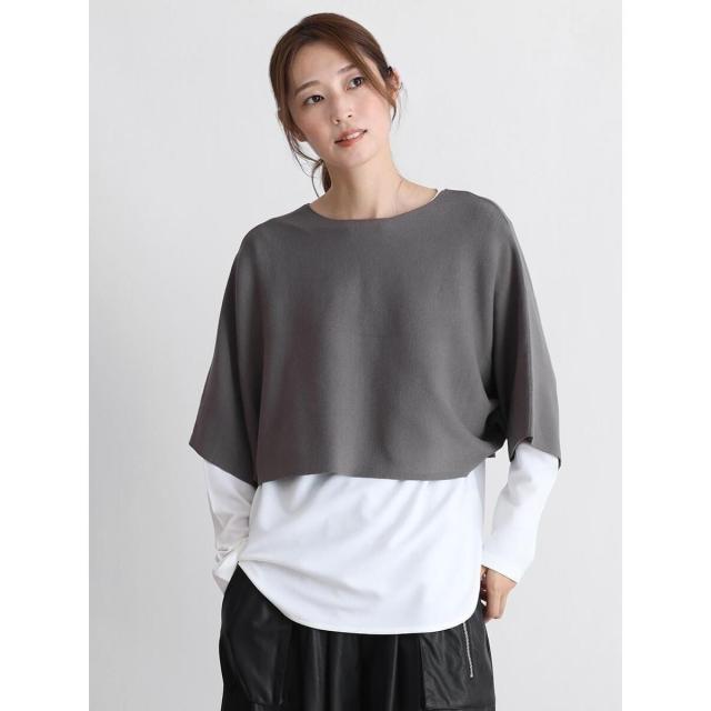 クローブ（CLOVE）/ニットレイヤードプルオーバー