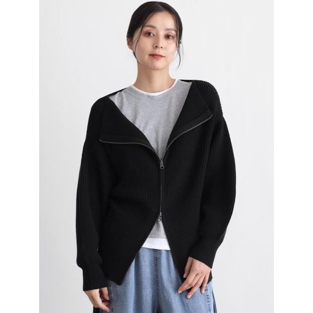 クローブ（CLOVE）/ダブルジップニットカーディガン