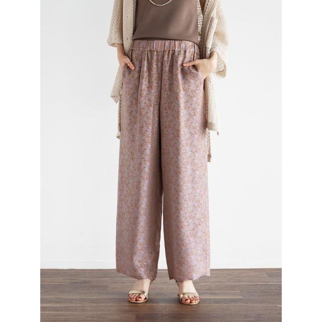 ヴァン（Vin）/ヴィンテージジャガードキュプラワイドパンツ