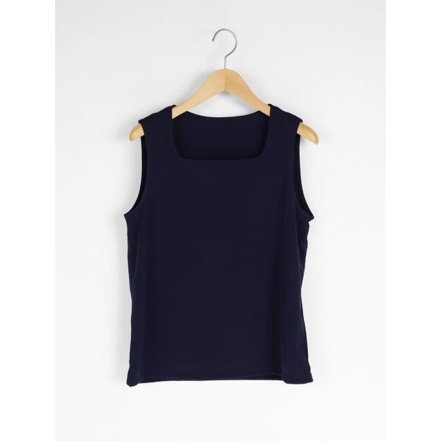 ヴァン（Vin）/スクエアネックサテンタンクトップ