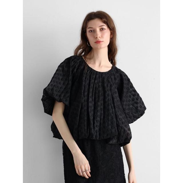ヴァン（Vin）/ドットジャガードオーガンジーバルーンブラウス