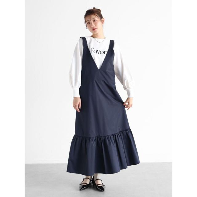 ヴァン（Vin）/ギャザーヘムジャンパースカート