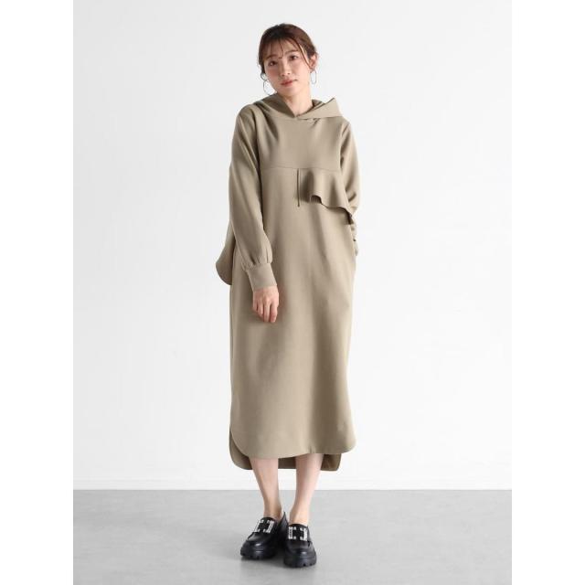 ヴァン（Vin）/ポイントフリルフーディワンピース