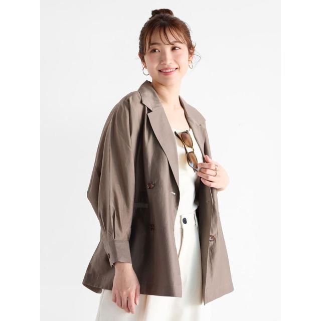 ヴァン（Vin）/七分袖シアーシャツジャケット