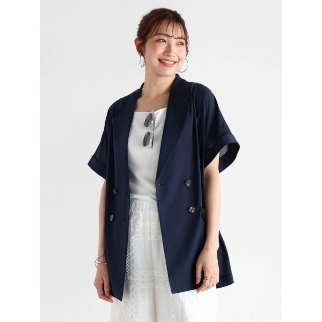 ヴァン（Vin）/シアーストライプドルマンジャケット