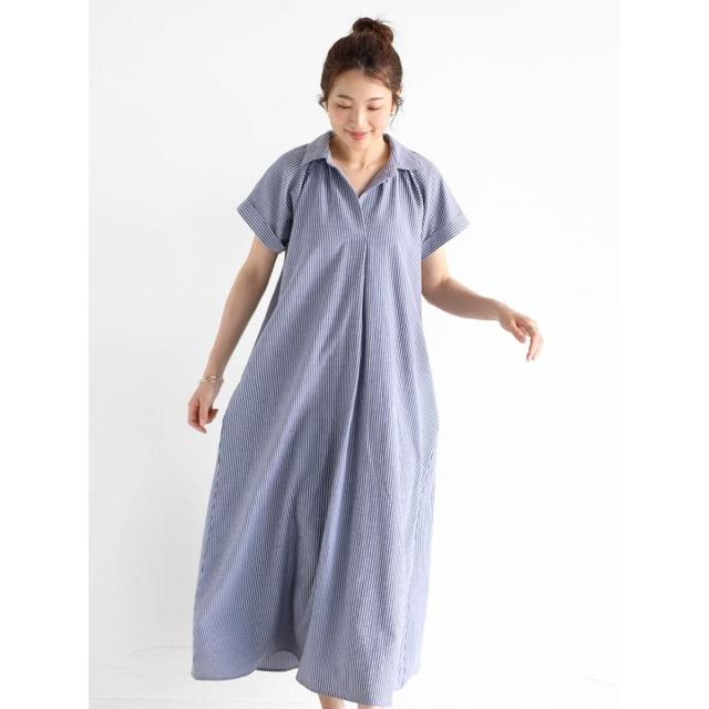 ヴァン（Vin）/サッカーストライプスキッパーワンピース