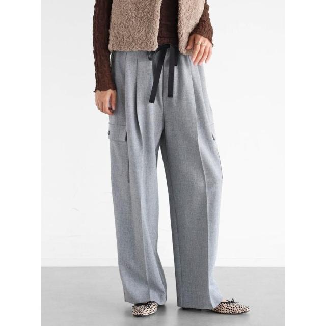 ヴァン（Vin）/グログランリボンカーゴパンツ