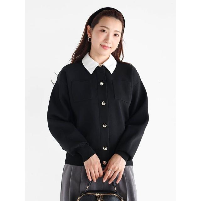 ヴァン（Vin）/シャツカラードッキングニットカーディガン