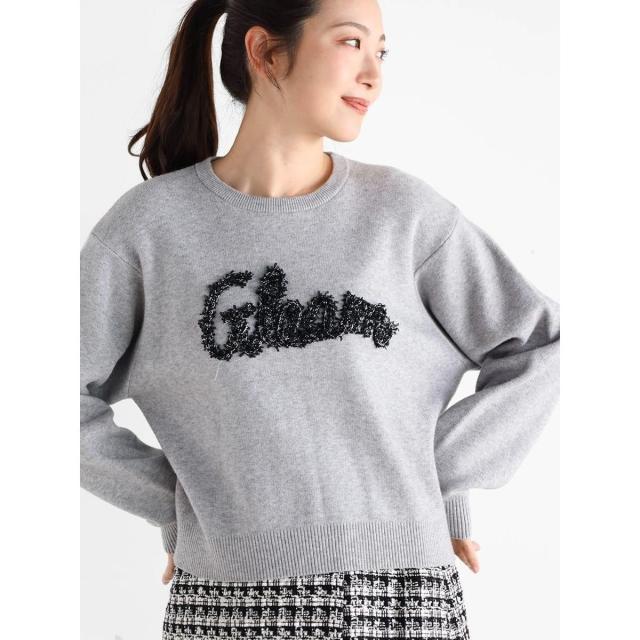 ヴァン（Vin）/ロゴ刺繍ニット