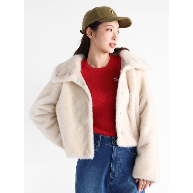 ヴァン（Vin）/フェイクファーショートコート