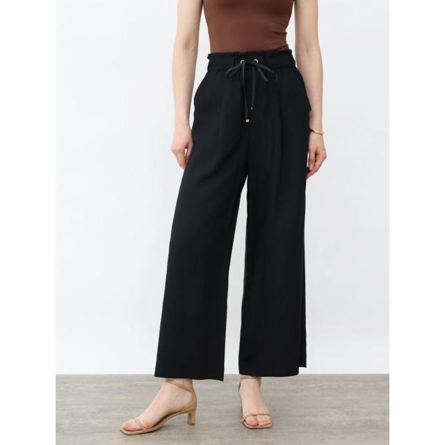 アーガ（Aga）/リネン混ドロストワイドパンツ