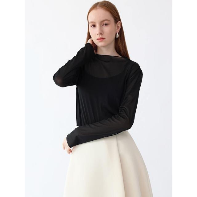 アーガ（Aga）/トリコットシフォンシアーメロウトップス