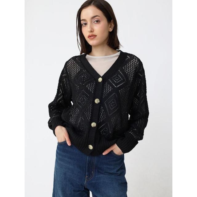 アーガ（Aga）/クロシェ編みニットカーディガン