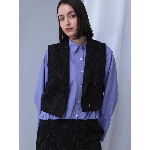 【NEW】アーガ（Aga）/桐生ペイズリーモールヤーンショートジレ