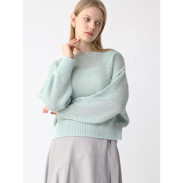 アーガ（Aga）/コットン天竺針抜きニットPO