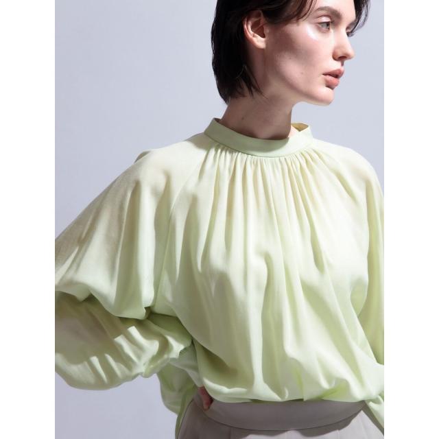 アーガ（Aga）/ギャザーネックバックボウタイブラウス