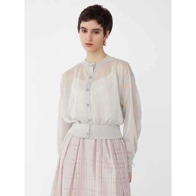 アーガ（Aga）/ラメニットシアーカーディガン