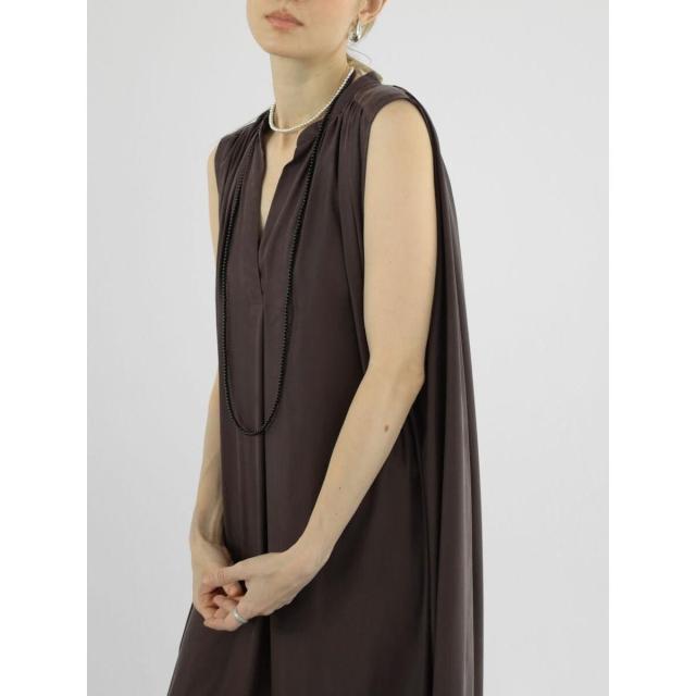 アーガ（Aga）/【接触冷感】キュプラツイルノースリーブワンピース