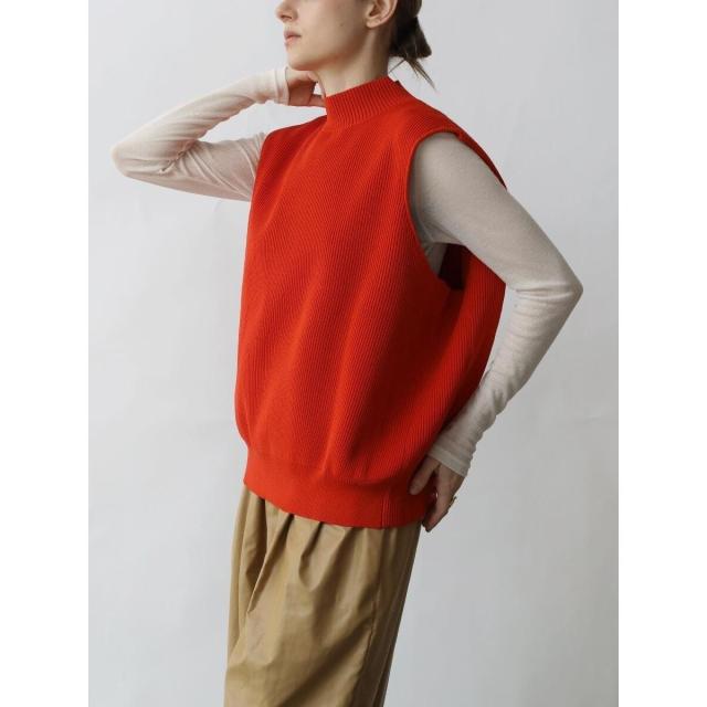 アーガ（Aga）/ハイネックリブニットベスト