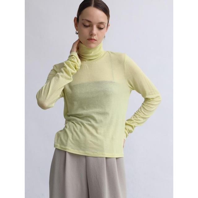 アーガ（Aga）/リブタートルネックカットソー