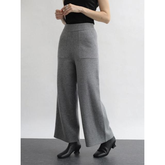 アーガ（Aga）/圧縮ウールワイドパンツ