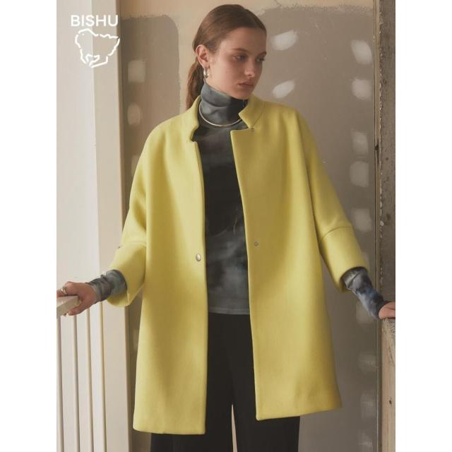 アーガ（Aga）/【尾州】Double Melton Cocoon Coat