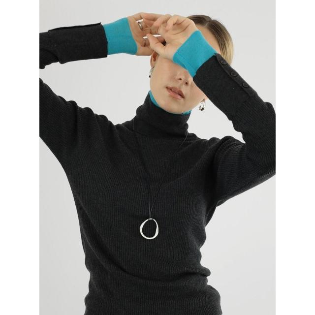 アーガ（Aga）/レイヤード配色リブニット