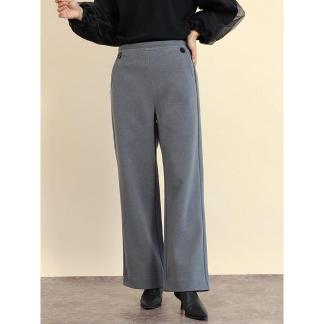 フェンネル（FENNEL）/ボタンアクセントストレッチワイドパンツ