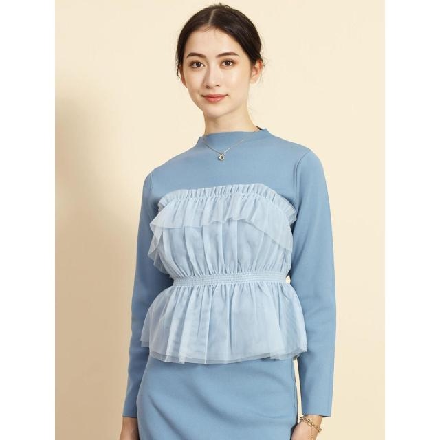 フェンネル（FENNEL）/チュールビスチェドッキングニットトップス