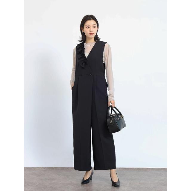 フェンネル（FENNEL）/アシンメトリーフリルオールインワン