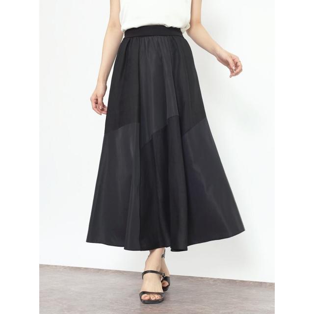 フェンネル（FENNEL）/異素材切り替えフレアスカート