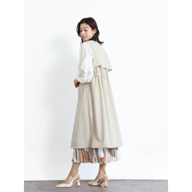 フェンネル（FENNEL）/バックギャザーロングジレ