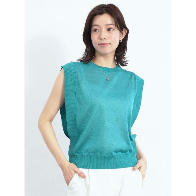 フェンネル（FENNEL）/ノースリーブラメニットトップス