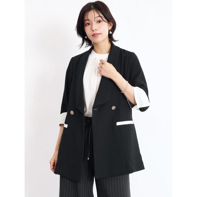 フェンネル（FENNEL）/ショールカラー配色ジャケット