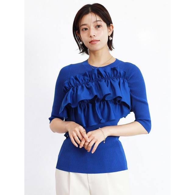 フェンネル（FENNEL）/フリルビスチェリブニットトップス