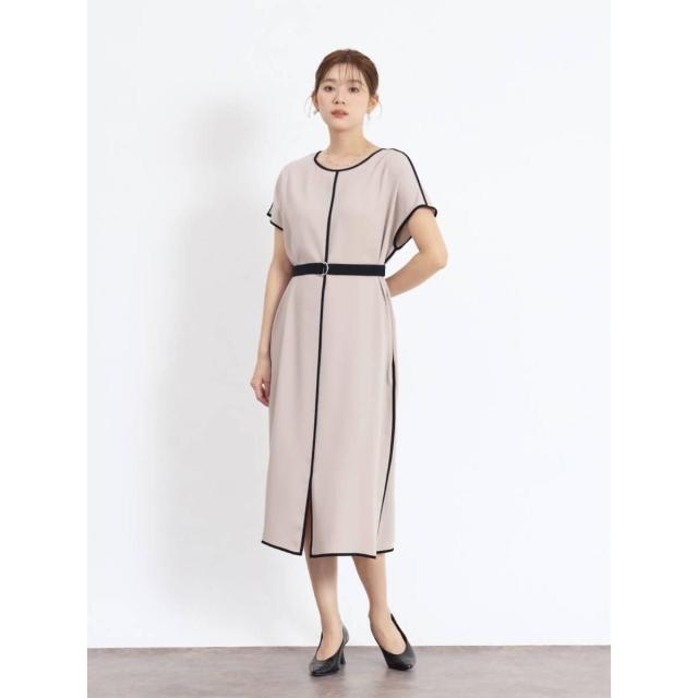 フェンネル（FENNEL）/ベルト付き配色パイピングワンピース