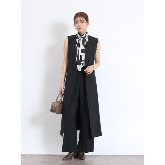 フェンネル（FENNEL）/アシンメトリーラペルジレワンピース