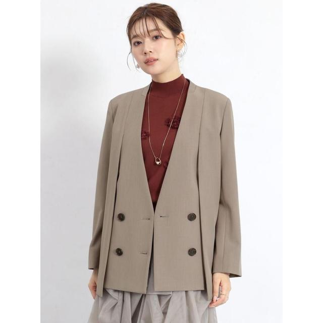 フェンネル（FENNEL）/ダブルフロント2wayノーカラージャケット