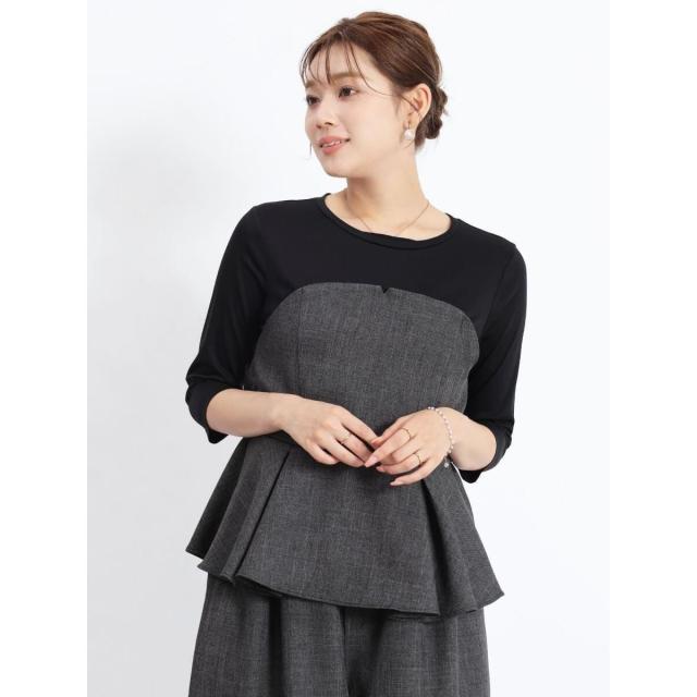 フェンネル（FENNEL）/ペプラムビスチェドッキングTシャツ