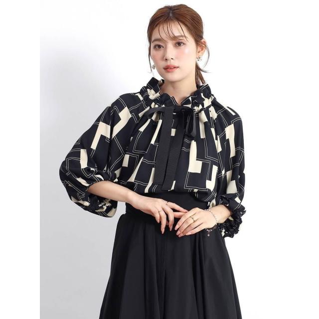 フェンネル（FENNEL）/ギャザーカラーボリュームブラウス