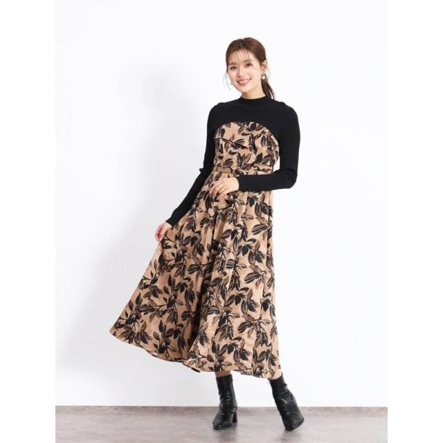 フェンネル（FENNEL）/リーフジャガードドッキングビスチェワンピ