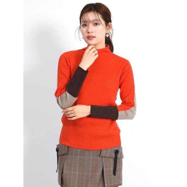 フェンネル（FENNEL）/ウール混マルチカラーリブニット