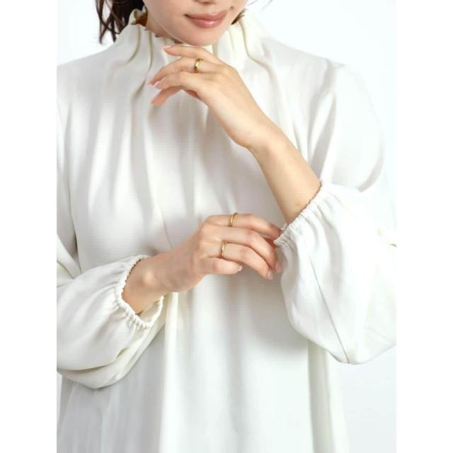 フェンネル（FENNEL）/ネックギャザーブラウス ブラウス