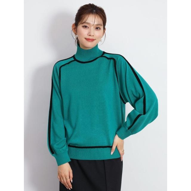 フェンネル（FENNEL）/配色ラインニットプルオーバー