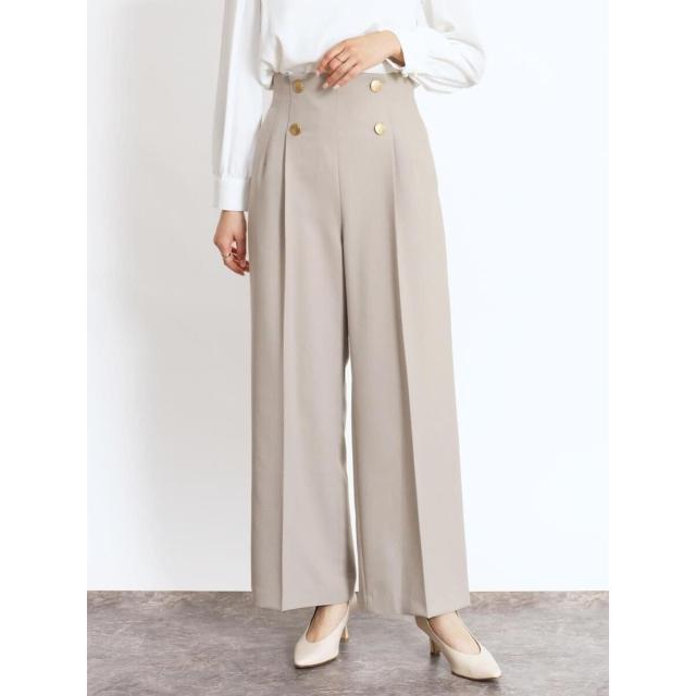 フェンネル（FENNEL）/ボタンアクセントワイドパンツ