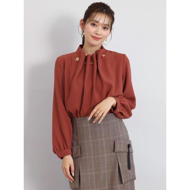 フェンネル（FENNEL）/マンテルネックギャザーブラウス