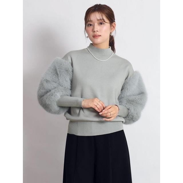 フェンネル（FENNEL）/ボリュームファースリーブニット