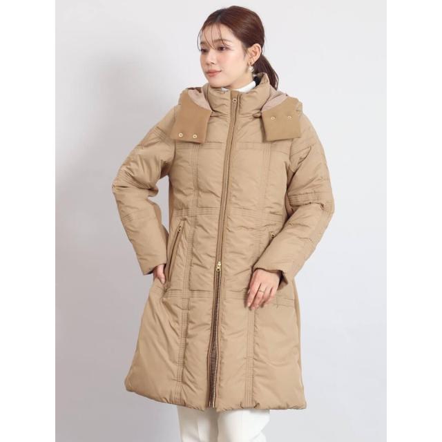 フェンネル（FENNEL）/格子ステッチロングダウンコート