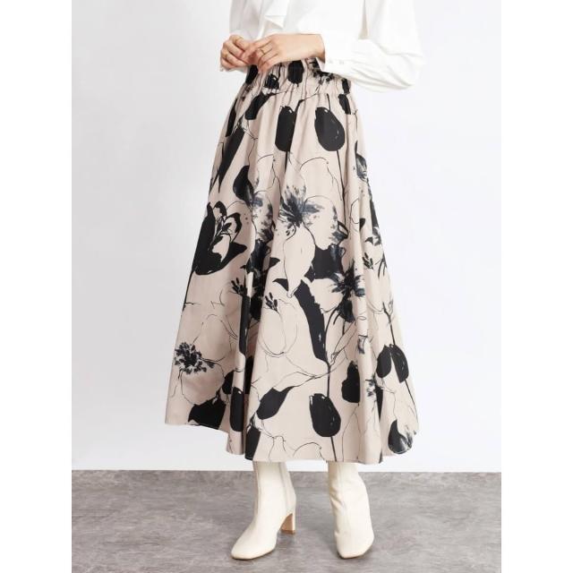 【NEW】フェンネル（FENNEL）/フラワープリントフレアスカート
