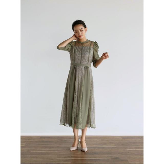 プチローブ（petirobe）/ボリュームショルダーバイカラードレス